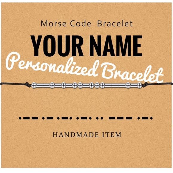 None | Jewelry | Personalize Your Ownmorse Code Metal ...